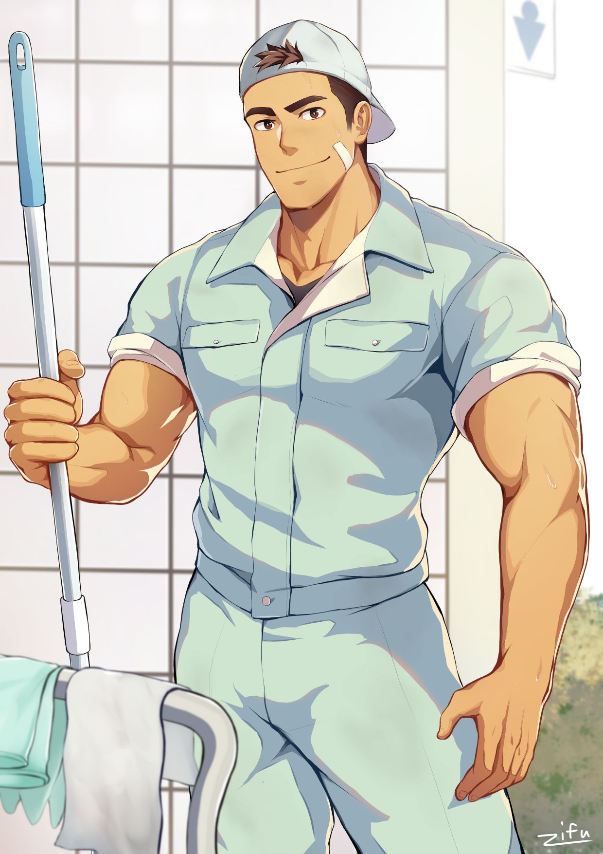 [CG/Art] Zifu ジフ – Toilet Seisou トイレ清掃 - Read Bara Manga Online